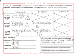Triangle Types Classification Exercises Discussion Collaborative Maths ...
