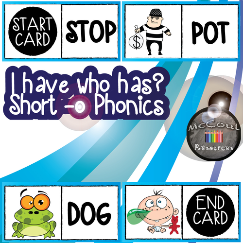 Phonics Game - Short o I Have Who Has | Teaching Resources