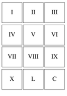 Roman Numerals Card Match by PhoebeHorton | Teaching Resources