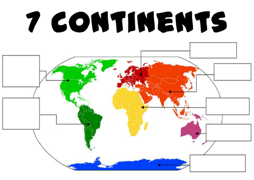 CONTINENTS AND OCEANS -GEOGRAPHY KS1-2 WORLD MAPS EARTH | Teaching ...