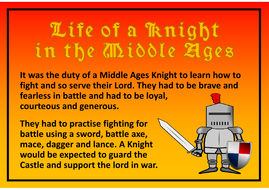 CASTLES MEDIEVAL HISTORY KNIGHTS FEUDALISM TEACHING RESOURCE KEY STAGE ...