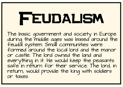 CASTLES MEDIEVAL HISTORY KNIGHTS FEUDALISM TEACHING RESOURCE KEY STAGE ...