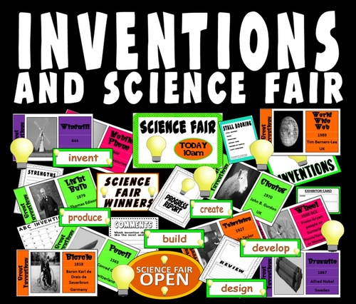 *SCIENCE BUNDLE* DINOSAURS, FOSSILS, SPACE, INVENTIONS - SCIENCE FAIR ...