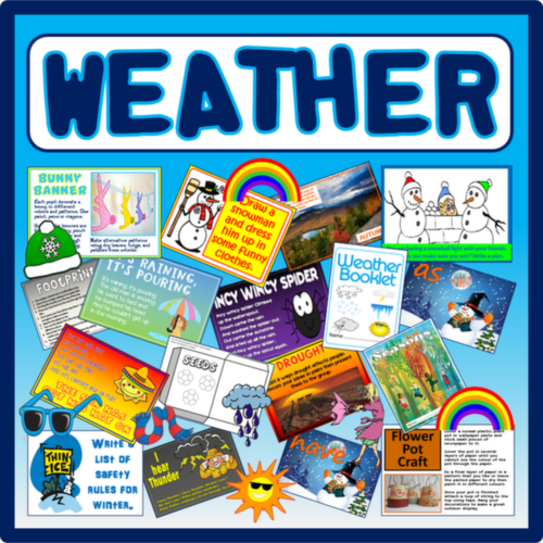 *WEATHER BUNDLE* 5 SETS - AUTUMN, WINTER, SUMMER, SPRING, WEATHER TOPIC ...