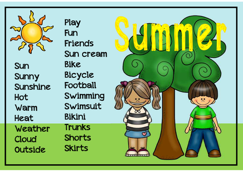 SUMMER TEACHING RESOURCES KS1-2 EYFS SCIENCE SEASONS WEATHER | Teaching ...
