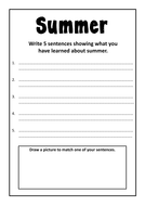 SUMMER TEACHING RESOURCES KS1-2 EYFS SCIENCE SEASONS WEATHER | Teaching ...