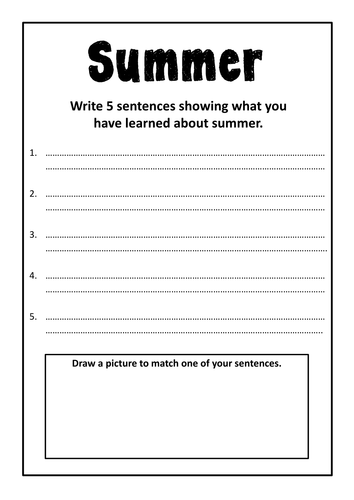 SUMMER TEACHING RESOURCES KS1-2 EYFS SCIENCE SEASONS WEATHER | Teaching ...