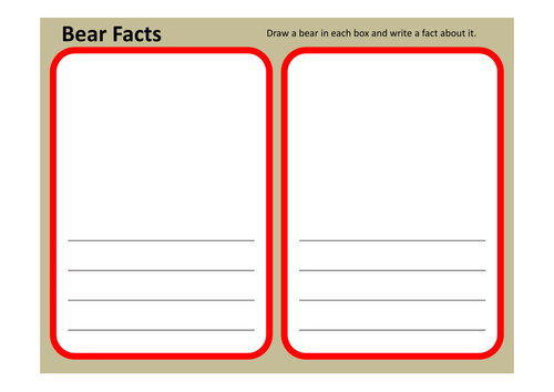 BEARS TEACHING RESOURCES SCIENCE ANIMALS EYFS KS 1-2 ROLE PLAY LITERACY ...