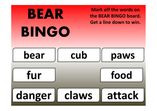 BEARS TEACHING RESOURCES SCIENCE ANIMALS EYFS KS 1-2 ROLE PLAY LITERACY ...