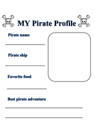 Pirate Character Profile | Teaching Resources