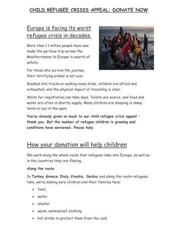 English Language Paper 2 Writing A Leaflet Teaching Resources