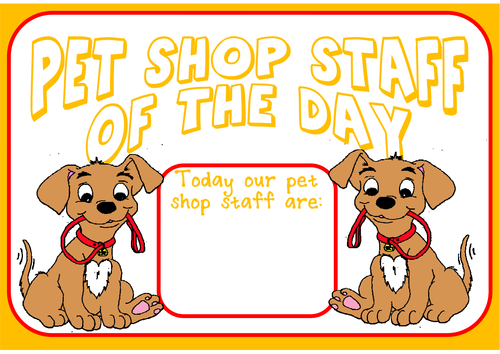 PET SHOP ROLE PLAY TEACHING RESOURCES EYFS KS 1-2 SCIENCE ANIMALS FACE ...