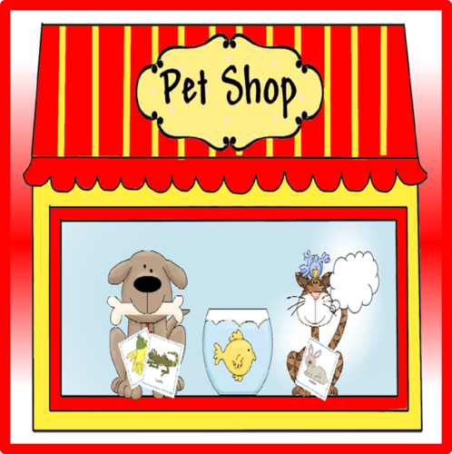 PET SHOP ROLE PLAY TEACHING RESOURCES EYFS KS 1-2 SCIENCE ANIMALS FACE ...