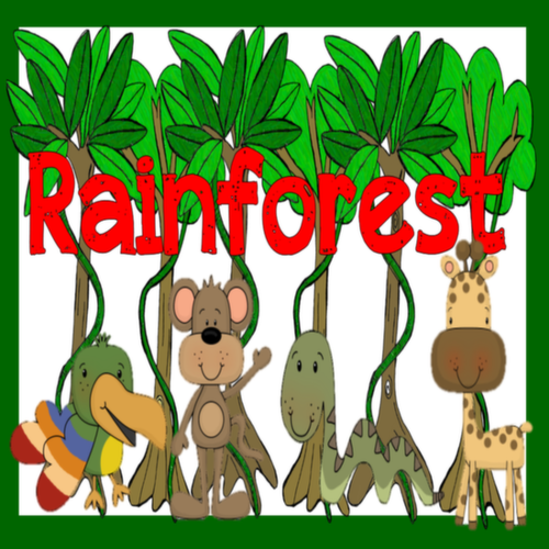 RAINFOREST RESOURCES EARLY YEARS KEY STAGE 1-2 JUNGLE ANIMAL DISPLAY ...