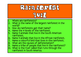 RAINFOREST RESOURCES EARLY YEARS KEY STAGE 1-2 JUNGLE ANIMAL DISPLAY ...