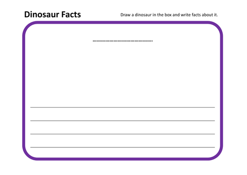 DINOSAUR TEACHING RESOURCES SCIENCE HISTORY KEY STAGE 1-2 DISPLAY ...
