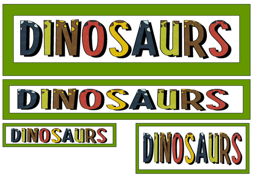 DINOSAUR TEACHING RESOURCES SCIENCE HISTORY KEY STAGE 1-2 DISPLAY ...