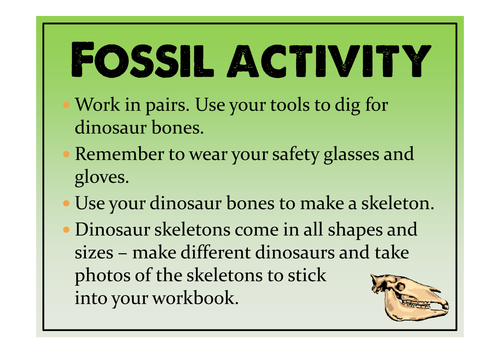 DINOSAUR TEACHING RESOURCES SCIENCE HISTORY KEY STAGE 1-2 DISPLAY ...