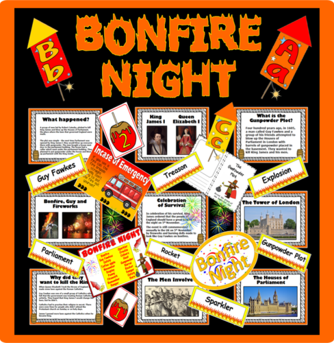 BONFIRE NIGHT, GUY FAWKES resources Gunpowder plot fireworks KS1 KS2 ...