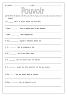 FRENCH - MODAL VERBS - VOULOIR-POUVOIR-DEVOIR - Worksheets | Teaching ...