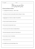 FRENCH - MODAL VERBS - VOULOIR-POUVOIR-DEVOIR - Worksheets by ...