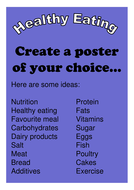 HEALTHY EATING TEACHING RESOURCES KS1 KS2 KS3 FOOD TECHNOLOGY DISPLAY ...