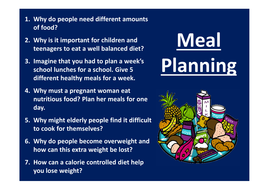 HEALTHY EATING TEACHING RESOURCES KS1 KS2 KS3 FOOD TECHNOLOGY DISPLAY ...