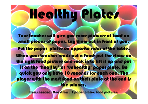 HEALTHY EATING TEACHING RESOURCES KS1 KS2 KS3 FOOD TECHNOLOGY DISPLAY ...