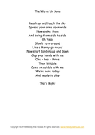 The Warm Up Song (Exercise warm-up) | Teaching Resources