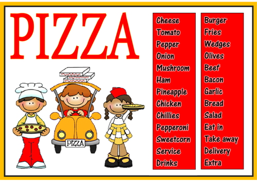 PIZZA DELIVERY SHOP ROLE PLAY FOOD HEALTHY EATING EARLY YEARS KEY STAGE ...