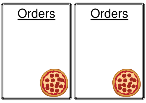 PIZZA DELIVERY SHOP ROLE PLAY FOOD HEALTHY EATING EARLY YEARS KEY STAGE ...