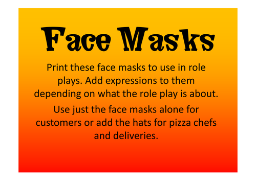 PIZZA DELIVERY SHOP ROLE PLAY FOOD HEALTHY EATING EARLY YEARS KEY STAGE ...