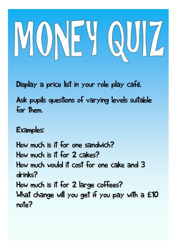 CAFE ROLE PLAY TEACHING RESOURCES DRAWING EYFS FOOD HEALTHY EATING ...