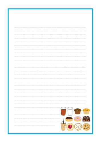 CAFE ROLE PLAY TEACHING RESOURCES DRAWING EYFS FOOD HEALTHY EATING ...