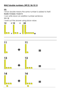 Differentiated Worksheets - Doubling Numbers (using Base Ten, DIenes ...