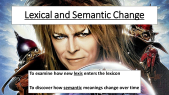 Lexical and Semantic Change | Teaching Resources