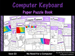 Keyboarding Paper Worksheets Booklet | Teaching Resources