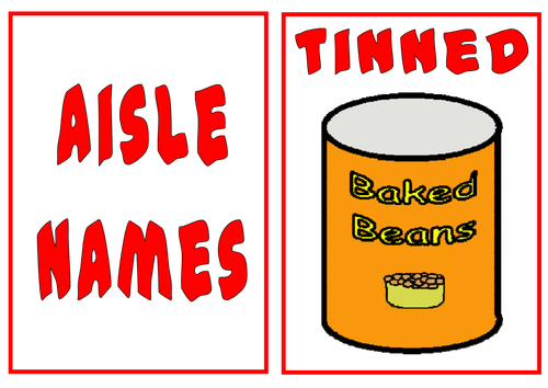 SUPERMARKET ROLE PLAY TEACHING RESOURCES KS1-2 FOOD SCIENCE EYFS MONEY ...