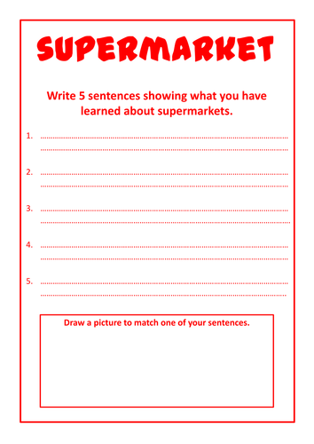 SUPERMARKET ROLE PLAY TEACHING RESOURCES KS1-2 FOOD SCIENCE EYFS MONEY ...