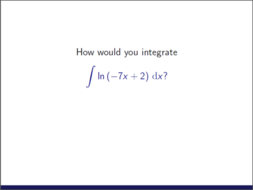 Integration questions (A level maths C3 and C4): how would you work ...