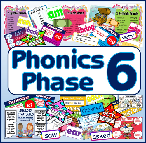 *PHONICS PHASES BUNDLE* PHASE 1, 2, 3, 4, 5, 6 - EARLY YEARS, KEY STAGE ...