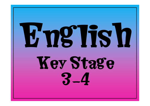 100 KEY STAGE 3-4 ENGLISH ACTIVIES GAMES STARTERS TEACHING RESOURCES ...