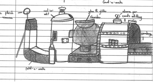 Cracking Contraptions! pictures (pencil line drawings), and suggested ...