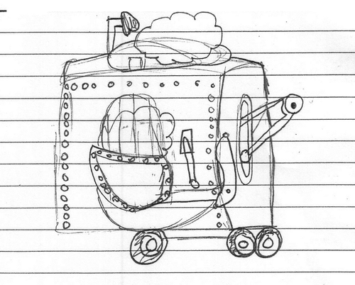 Cracking Contraptions! pictures (pencil line drawings), and suggested ...