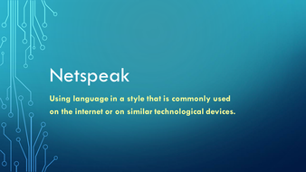 The Language of the Internet: Netspeak | Teaching Resources