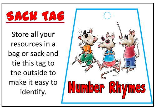 NUMBER RHYMES RESOURCES COUNTING ROLE PLAY EYFS KS1 MATHS NUMERACY ...