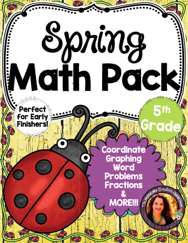 Spring Math Pack for 5th Grade | Teaching Resources