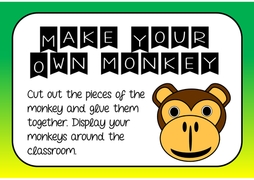 5 FIVE LITTLE MONKEYS NUMBER RHYME TEACHING RESOURCE MATHS EYFS KS1 ...