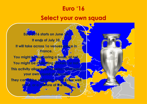 European Championships: Euro '16: Quiz and games bundle | Teaching ...