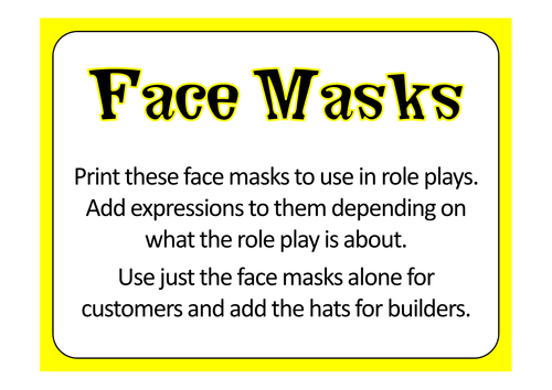 BUILDING SITE CONSTRUCTION ROLE PLAY TEACHING RESOURCES EYFS KS1 ...